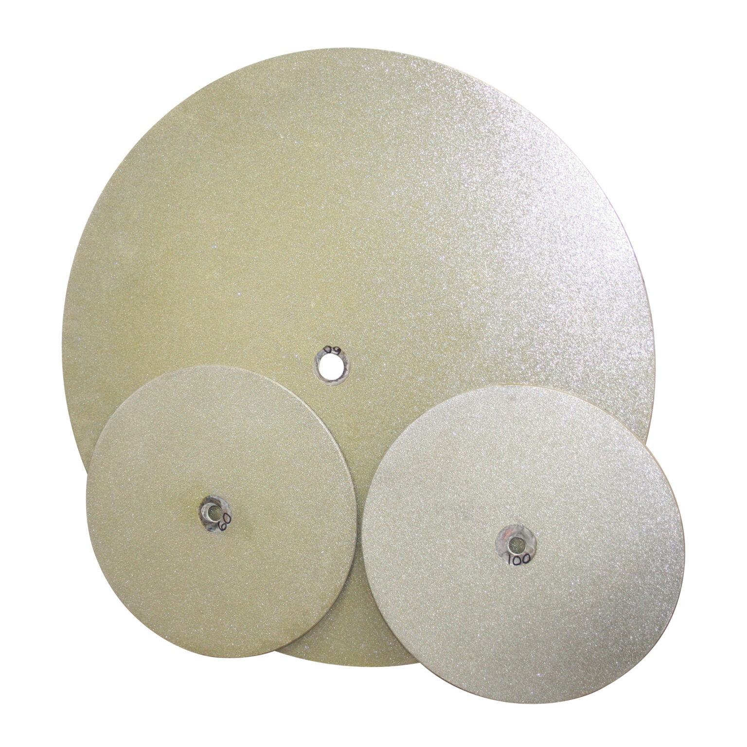 item #6070100- 12" (300mm) x Magnetic Backing x With Hole x 100 - Metal ...